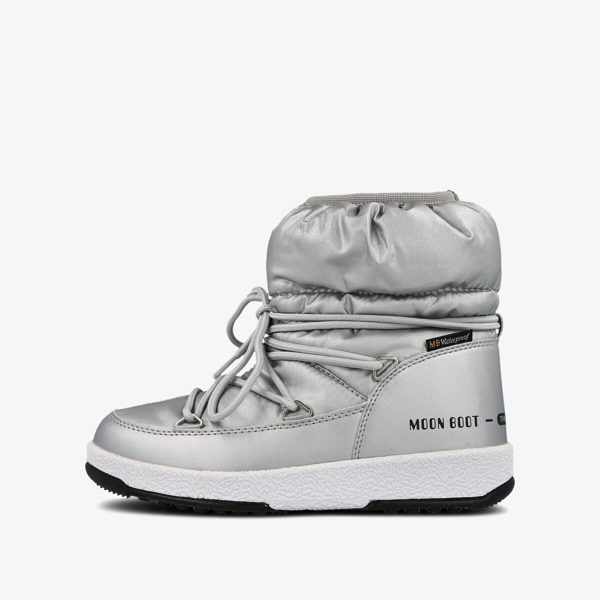 Moon Boot MOON BOOT JR GIRL LOW NYLON WP SILVER ME | Sport Vision